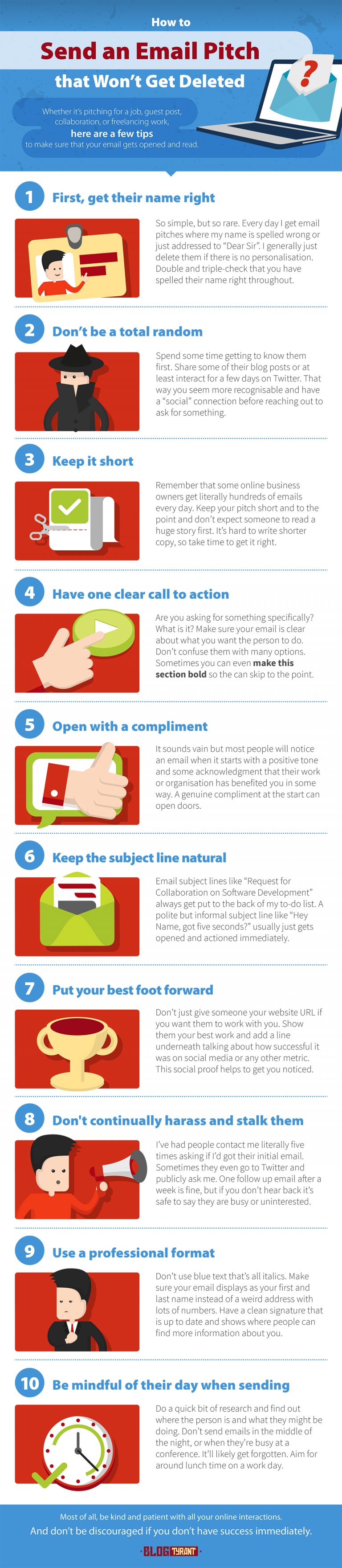 How to Send an Email Pitch that Won’t Get Deleted - Blog Tyrant